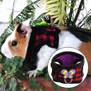 Guinea Pig Harness and Leash, YOUTHINK 2Pack Soft Mesh Small Pet Walking Harness Vest Set for Guinea Pigs, Hamster, Ferret, Rabbit, Chinchilla and Similar Small Animals