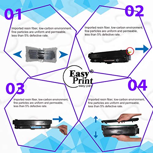 EASYPRINT (BCMY) Compatible 116 Toner Cartridge Replacement for HP 116A Used for Color Laser MFP 179Fnw, 178nw, 179fwg; 150a 150nw 150 Series Printer, (Total 4-Pack, W2060A W2061A W2062A W2063A)