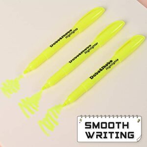 Dabo&Shobo Yellow highlighter, 60 Pack -bright color, chisel tip, for Adults Kids Highlighting in the Home School Office …