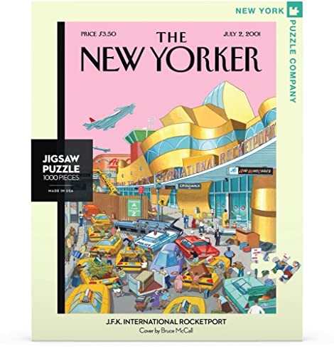 New York Puzzle Company - New Yorker J.F.K. International Rocketport - 1000 Piece Jigsaw Puzzle