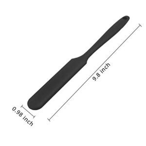 KUFUNG Silicone Spatula, BPA Free & 480°F Heat Resistant, Non Stick Rubber Kitchen Spatulas for Cooking, Baking, and Mixing (1x10 inch, Black)