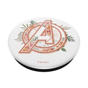 Marvel Avengers Floral Logo PopSockets PopGrip: Swappable Grip for Phones & Tablets