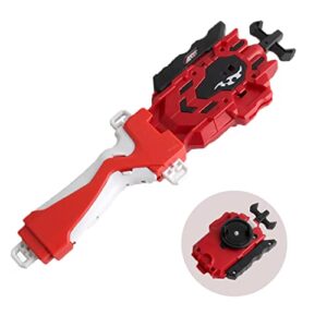 battling string launcher and grip, gyro burst starter string launcher, strong spining top toys accessories support left and right rotation - red