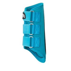 weaver leather splint boots, turquoise, medium