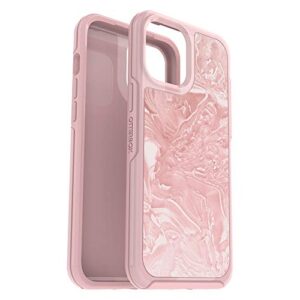 otterbox symmetry clear series case for iphone 12 pro max - shell shocked (pink interference/iridescent pink/shell-shocked graphic)