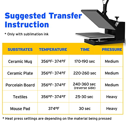 Printers Jack Sublimation Paper 11x17 inches 100 Sheets 120gsm Compatible with Epson, Sawgrass & Ricoh Inkjet Printer with Sublimation Ink Heat Transfer Paper Sublimation