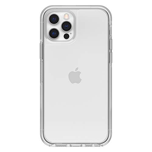 OtterBox iPhone 12 & iPhone 12 Pro Symmetry Series Case - CLEAR, ultra-sleek, wireless charging compatible, raised edges protect camera & screen