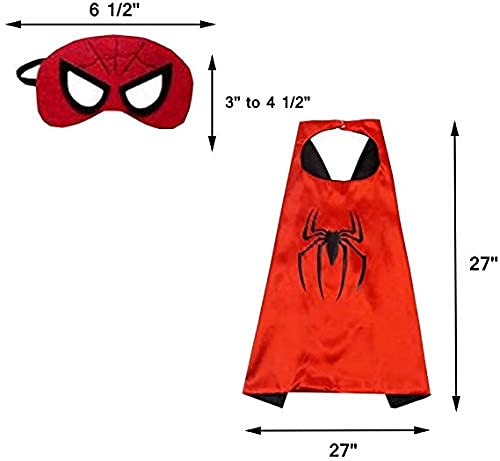 Superhero Themed Birthday Party Supplies Kid's Cosplay Game Costume Avenger Capes & Mask Happy Birthday Banner Balloons Decorations Perfect for Boys and Girls Birthday Party,Super Hero Party Favors