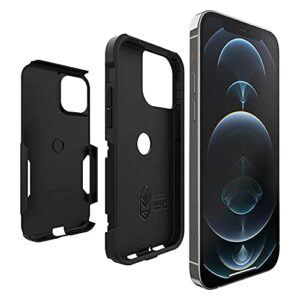 OtterBox iPhone 12 & iPhone 12 Pro Commuter Series Case - BLACK, slim & tough, pocket-friendly, with port protection