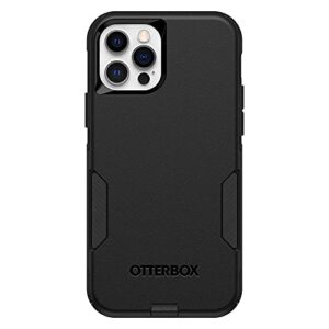 OtterBox iPhone 12 & iPhone 12 Pro Commuter Series Case - BLACK, slim & tough, pocket-friendly, with port protection