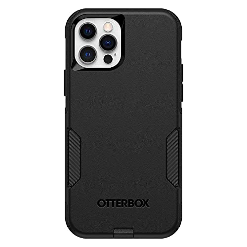 OtterBox iPhone 12 & iPhone 12 Pro Commuter Series Case - BLACK, slim & tough, pocket-friendly, with port protection