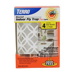 terro t550 discreet odorless indoor fly trap plus lure - attracts, traps, and kills house flies