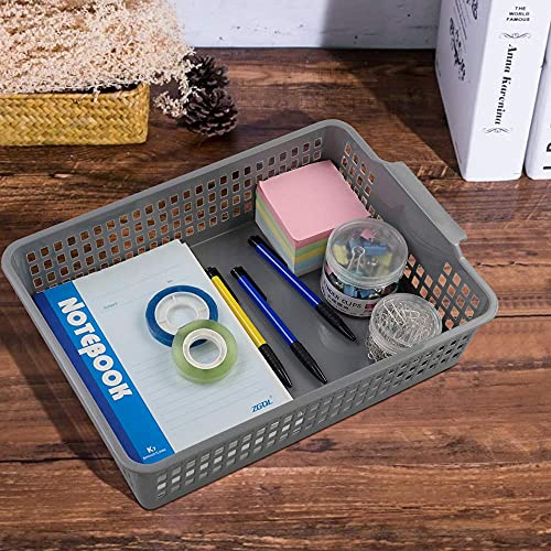 Vcansay Plastic A4 Paper Storage Basket Trays, 6 Packs