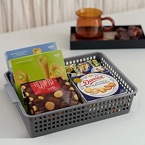 Vcansay Plastic A4 Paper Storage Basket Trays, 6 Packs