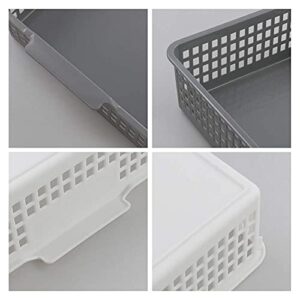 Vcansay Plastic A4 Paper Storage Basket Trays, 6 Packs