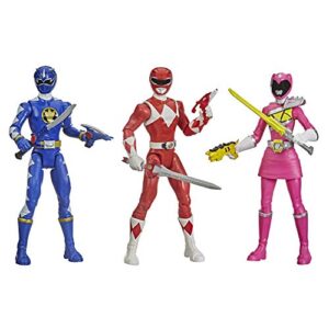 power rangers beast morphers special episode 3-pack action figure toys dino thunder blue ranger, mighty morphin red ranger, dino charge pink ranger (amazon exclusive)