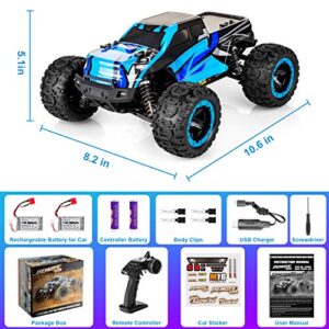 PHYWESS RC Cars Remote Control Car for Boys 2.4 GHZ High Speed Racing Car, 1:16 RC Trucks 4x4 Offroad with Headlights, Electric Rock Crawler Toy Car Gift for Kids Adults Girls