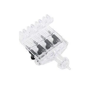 MY MIRONEY 4-Way Clear Acrylic Aquarium Air Check Flow Control Swtich Gang Valve for Fish Tank