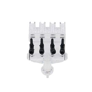 MY MIRONEY 4-Way Clear Acrylic Aquarium Air Check Flow Control Swtich Gang Valve for Fish Tank