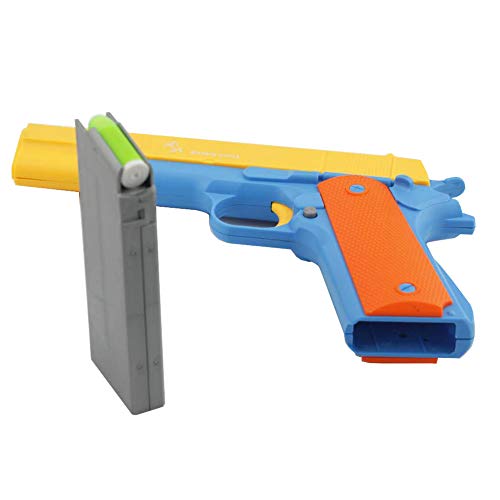 Toy Gun Colt 1911 Pistol with Magazine and Bullets, 1: 1 Size Blaster Gun Toy for Boy Gift , Training or Play