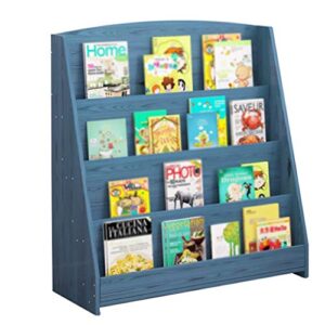 newspaper magazine holder rack book shelf stratification storage rack floor-standing display rack materials robust 80x30x88cm mumujin (color : b)