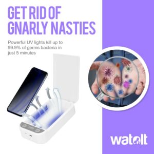 Watolt UV Light Sanitizer - Cell Phone Sanitizer Sterilizer Cleaner Box for Smartphone iPhone