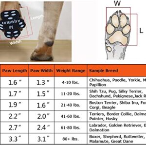 Aqumax Dog Anti Slip Paw Grips Traction Pads,Paw Protection with Stronger Adhesive, Non-Toxic,Multi-Use on Hardwood Floor or Injuries,12 sets-48 Pads XL Black