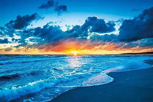 Jigsaw Puzzles 1000 Pieces for Adult,Hawaii Sunrise Over Beach,Interesting Wooden Puzzles Toys（19.7 X 29.5 inch） Artwork Art Large Size Jigsaw Puzzle Toy for Educational Gift Home