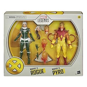 x-men marvel legends: pyro and rogue 6 inch action figure 2-pack