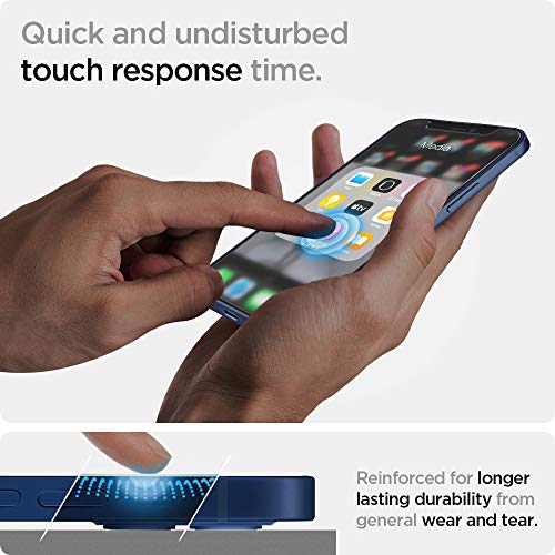 Spigen Tempered Glass Screen Protector [GlasTR EZ FIT] designed for iPhone 12 Mini (2020) [5.4 inch] [Case Friendly] - 2 Pack