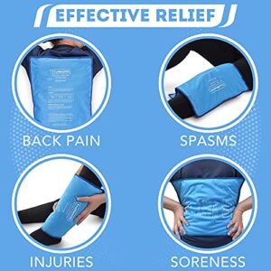 TruHealth Extra Large Ice Pack for Injury (2-Pack) - FSA HSA Approved Hot & Cold Gel Ice Pack - Reusable Ice Packs Pads & Therapy Compress