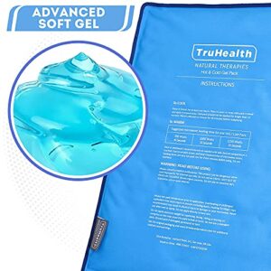 TruHealth Extra Large Ice Pack for Injury (2-Pack) - FSA HSA Approved Hot & Cold Gel Ice Pack - Reusable Ice Packs Pads & Therapy Compress