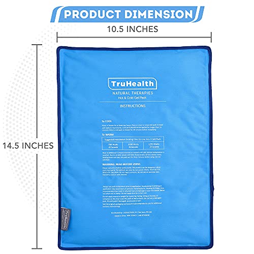 TruHealth Extra Large Ice Pack for Injury (2-Pack) - FSA HSA Approved Hot & Cold Gel Ice Pack - Reusable Ice Packs Pads & Therapy Compress