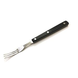 wallfarm stainless steel granny fork, 3-tines, meat fork, barbecue fork, carving fork for grilling, barbecue, serving, roasting, 10-inch