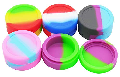 Vitakiwi 11ML Wax Round Silicone Concentrate Containers Non-stick Oil Jars (5)