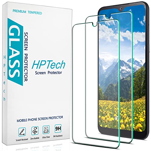 HPTech 2-Pack Tempered Glass For LG K51, Reflect, Q51 Screen Protector, Easy to Install, 9H Hardness, Bubble Free