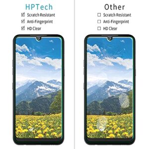 HPTech 2-Pack Tempered Glass For LG K51, Reflect, Q51 Screen Protector, Easy to Install, 9H Hardness, Bubble Free