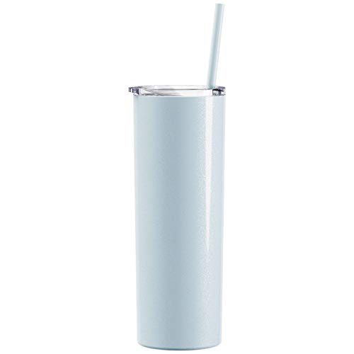 Maars Skinny Steel Stainless Steel Tumbler, 20 oz | Double Wall Vacuum Insulated (Iceberg Glitter)