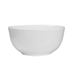 AmazonCommercial 6-Piece Porcelain, 18 Oz. Coupe Bowl, White