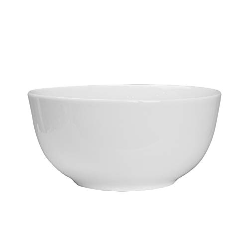 AmazonCommercial 6-Piece Porcelain, 18 Oz. Coupe Bowl, White