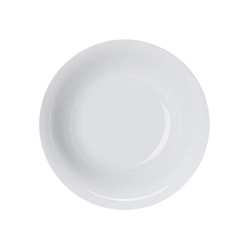 AmazonCommercial 6-Piece White Salad Bowl Set, 7 inch, Set of 6