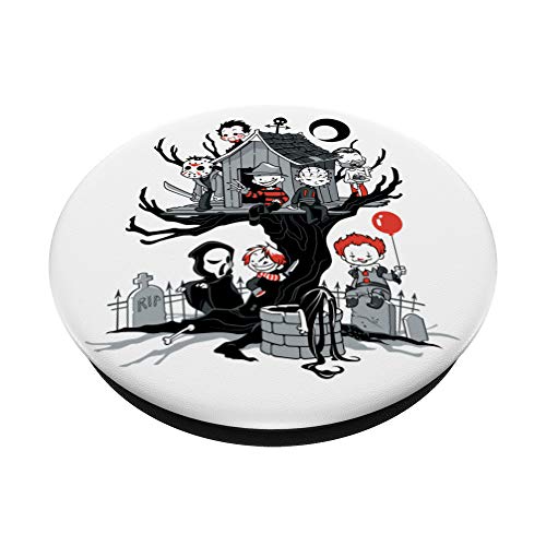 Horror Movie Tree House Funny Halloween PopSockets PopGrip: Swappable Grip for Phones & Tablets