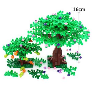 Tree Building Sets Block Toys Garden Park Trees and Plants Flowers Classic Botanical Accessories Bricks for Kids Tight Fit with Major Brands