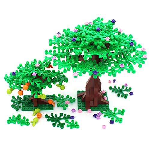 Tree Building Sets Block Toys Garden Park Trees and Plants Flowers Classic Botanical Accessories Bricks for Kids Tight Fit with Major Brands