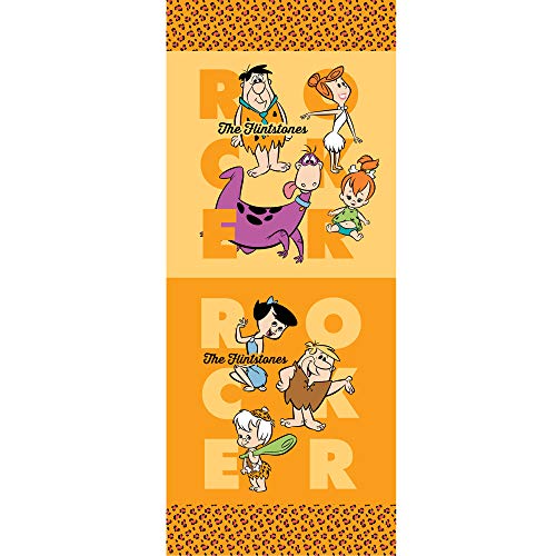 The Flintstones Rocker 36" Panel Orange, Fabric