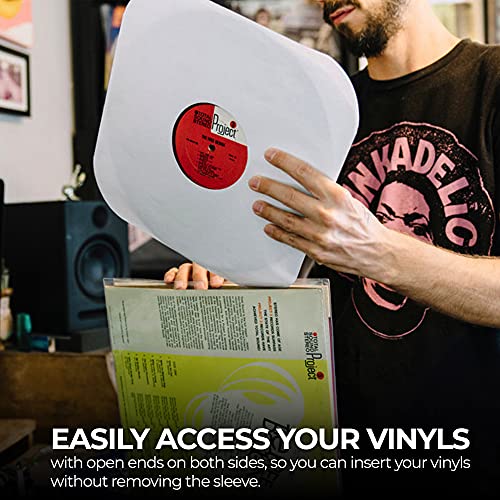 Gatefold Outer LP Sleeves for 12 Inch Vinyl Record Storage | 3 Mil Thick Poly Clear Record Sleeves with Easy Access to Records in Vinyl Albums | Plastic Sleeve Protector (25 Pack)