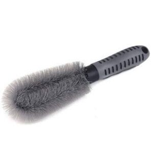 car wheel cleaning brush tire rim scrub brush tire hub brush wheel brushes for car, truck, motorcycle, bike hub washing tool + mini duster for car air vent, double side car air conditioner blind brush