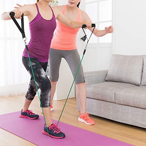 8 Pieces Resistance Band Handles Exercise Band Handles Replacement Fitness Strap Cable Machine Attachment Grips Pull Handles Resistance Bands for Resistance Training