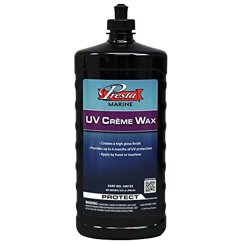 Presta 166132 UV Crème Wax for Fiberglass, Gel Coat and Painted Surfaces - 32 Oz.