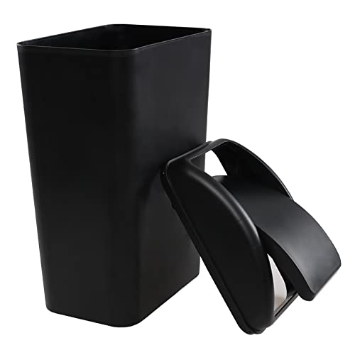 Ponpong 3.5 Gallon Plastic Swing Top Trash Can